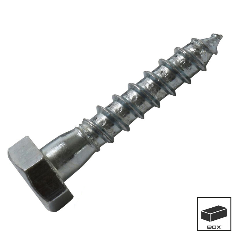 1kg Paket Holzschrauben D10 x 50-60mm verzinkt, 7,92